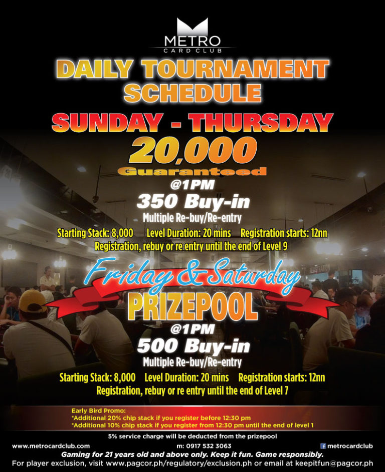 Tournaments - Metro Card Club