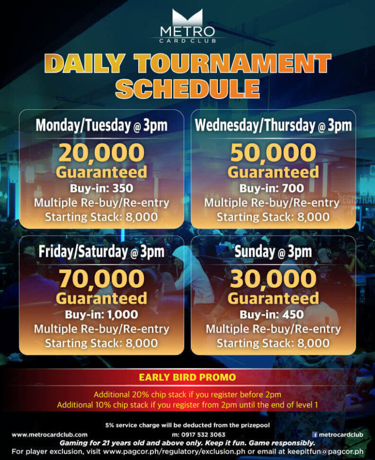 Metro Card Club - The Biggest and Best Card Room in the Country