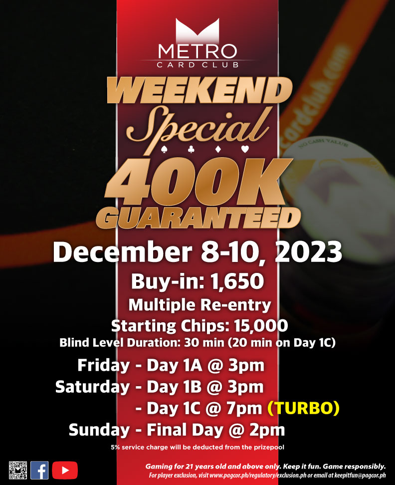 Metro Card Club - The Biggest and Best Card Room in the Country