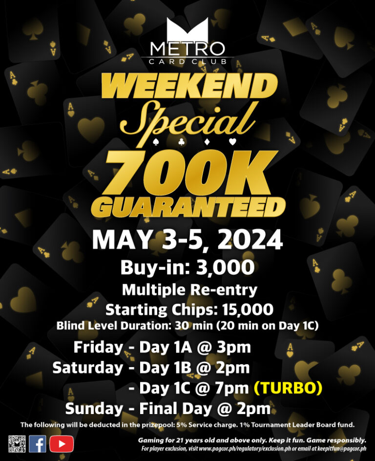 Metro Card Club - The Biggest and Best Card Room in the Country