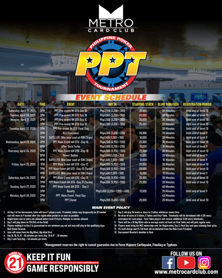 Metro Card Club - The Biggest and Best Card Room in the Country