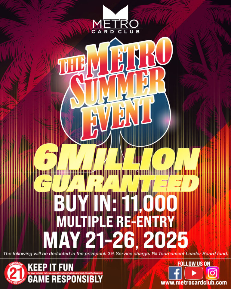 Metro Card Club - The Biggest and Best Card Room in the Country
