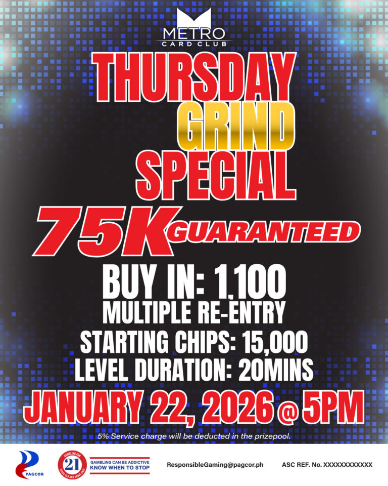 Metro Card Club - The Biggest and Best Card Room in the Country